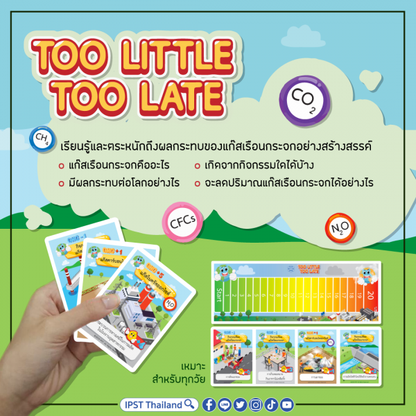 Too Little Too Late เกมเพื่อการเรียนรู้แก๊สเรือนกระจก – สถาบันส่งเสริม ...